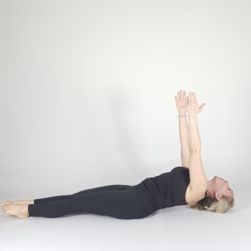 Supine Arm Stretch - Chest & Shoulder Opening Yoga Guide | FLOW Yoga ...